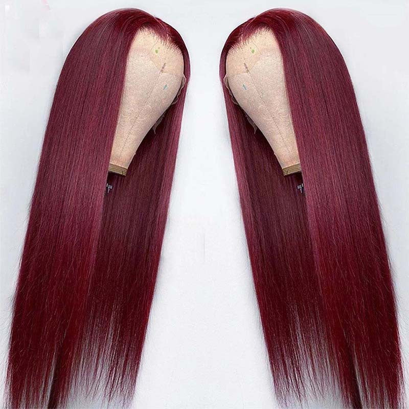 Full Headgear Long Straight Front Lace Wig Smooth Hair – Ourae